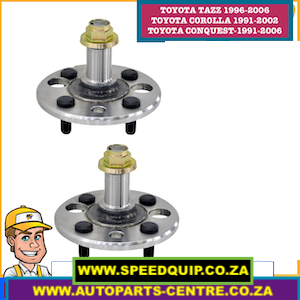 WHEEL HUBS REAR SET 452HUB:TOYOTA CONQUEST 1.3 1991-2006 - SPEEDQUIP ...